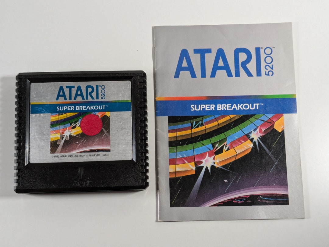 Atari 5200 Super Breakout With Manual/instructions - Tested/works ...