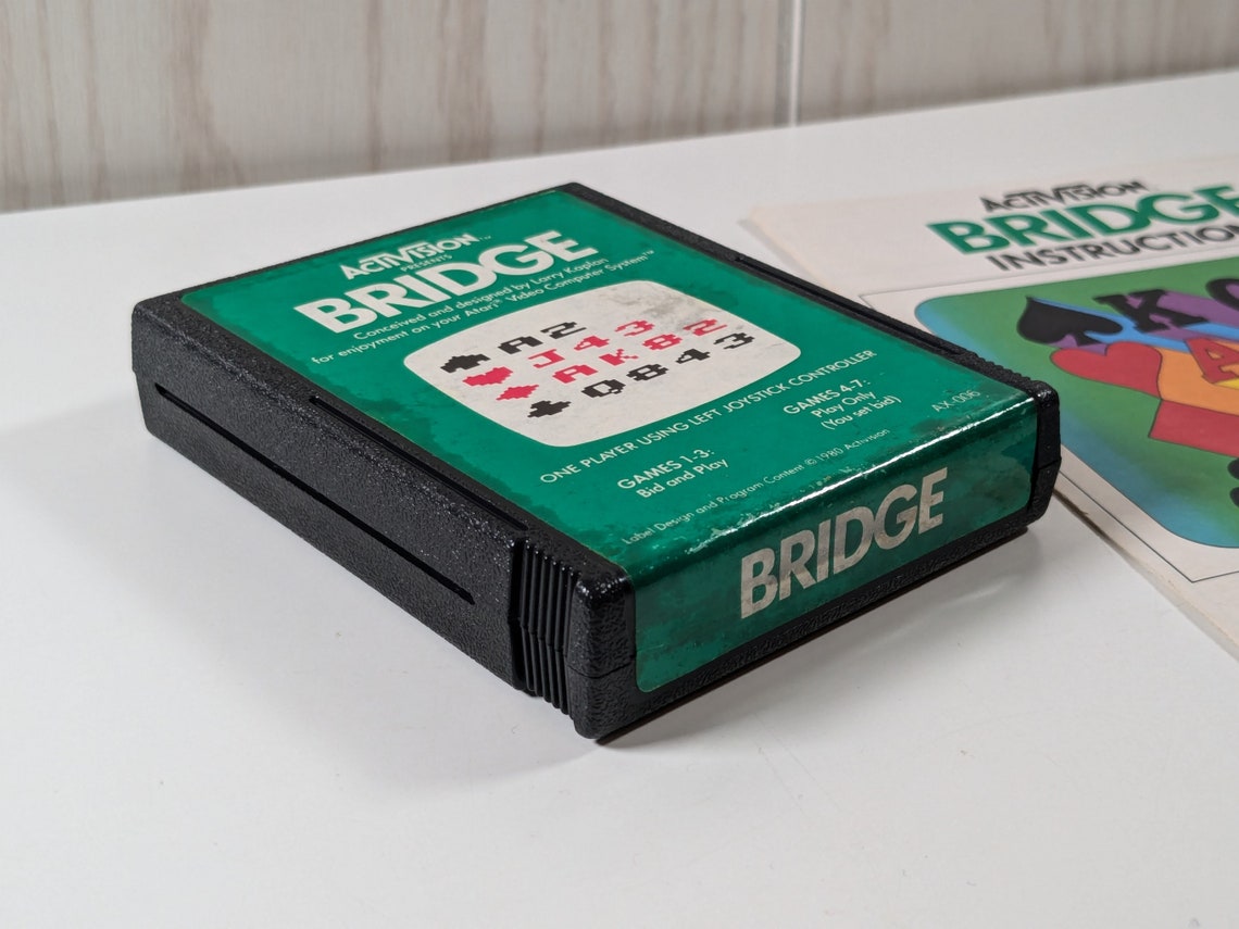 Bridge for Atari 2600 Activision Video Game & Manual/instructions ...