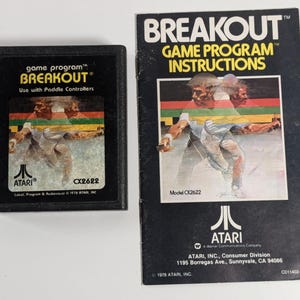 Breakout Game for Atari 2600 With Manual/instructions Tested/works ...
