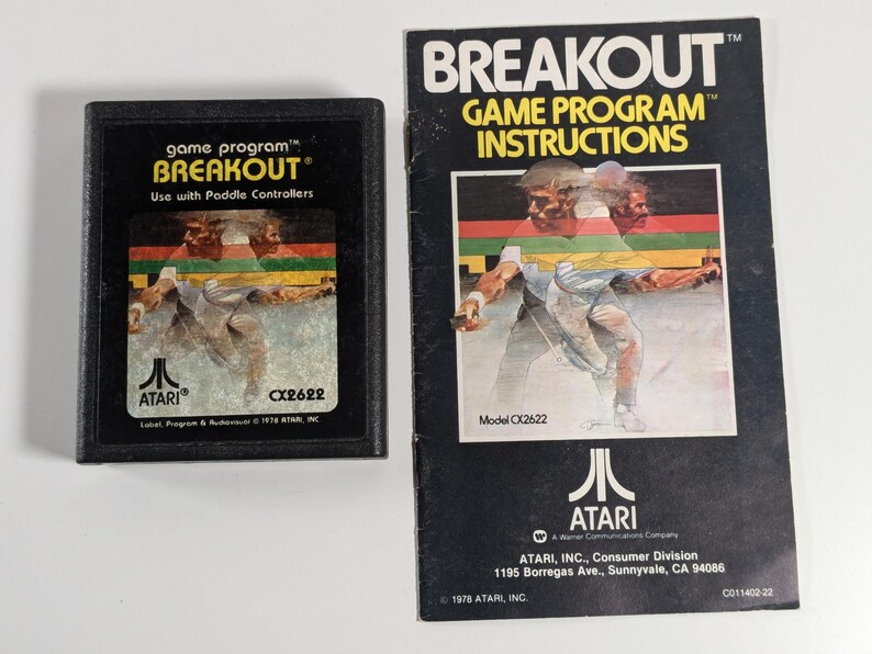 Breakout Game for Atari 2600 With Manual/instructions Tested/works ...