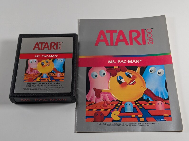 Ms. Pac Man for Atari 2600 Video Game Manual/instructions Tested/works ...