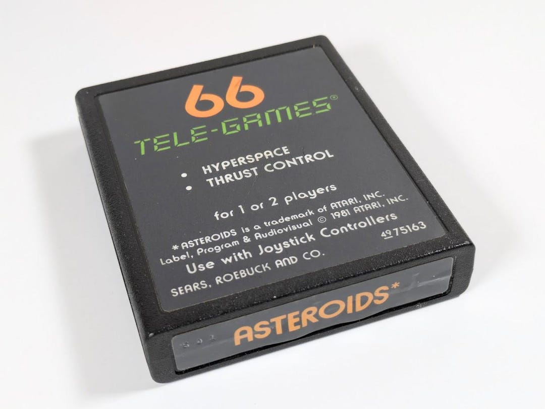 Asteroids Atari 2600 Game Sears Tele-games Variant Tested Classic ...