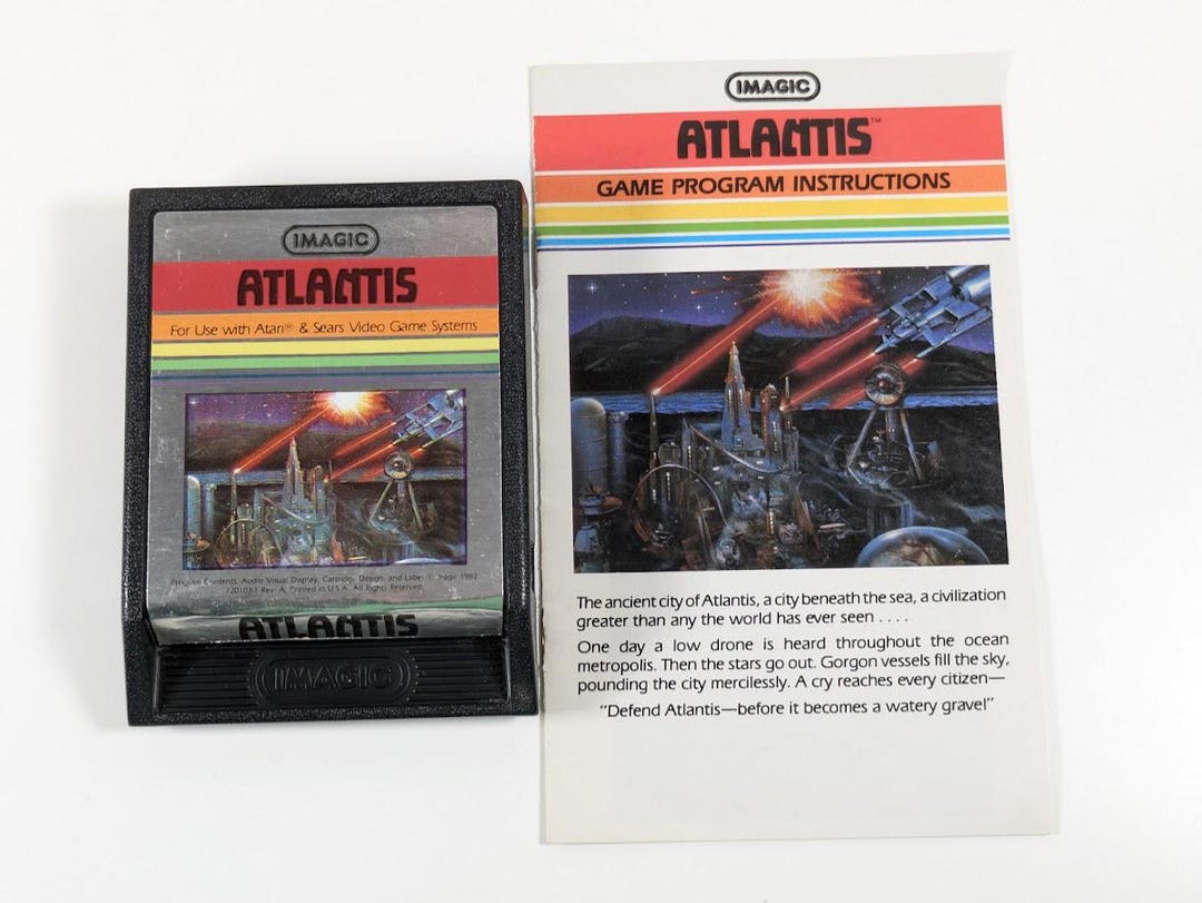 Atlantis for Atari 2600 With Manual - Tested/works - Imagic 1982 ...