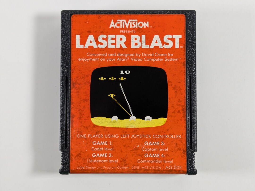 Laser Blast for Atari 2600 by Activision Tested/works Combine Shipping ...