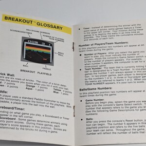 Breakout Game for Atari 2600 With Manual/instructions Tested/works ...