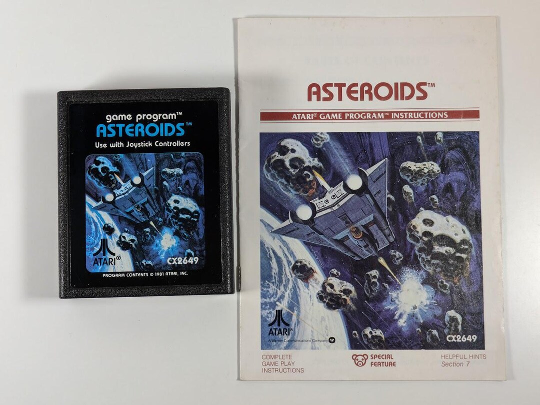 Asteroids Atari 2600 With Manual/instructions Tested Classic Arcade ...