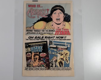 Who is Azrael Teen Titans Justice Society Laminated 1990s Promo Ad ...