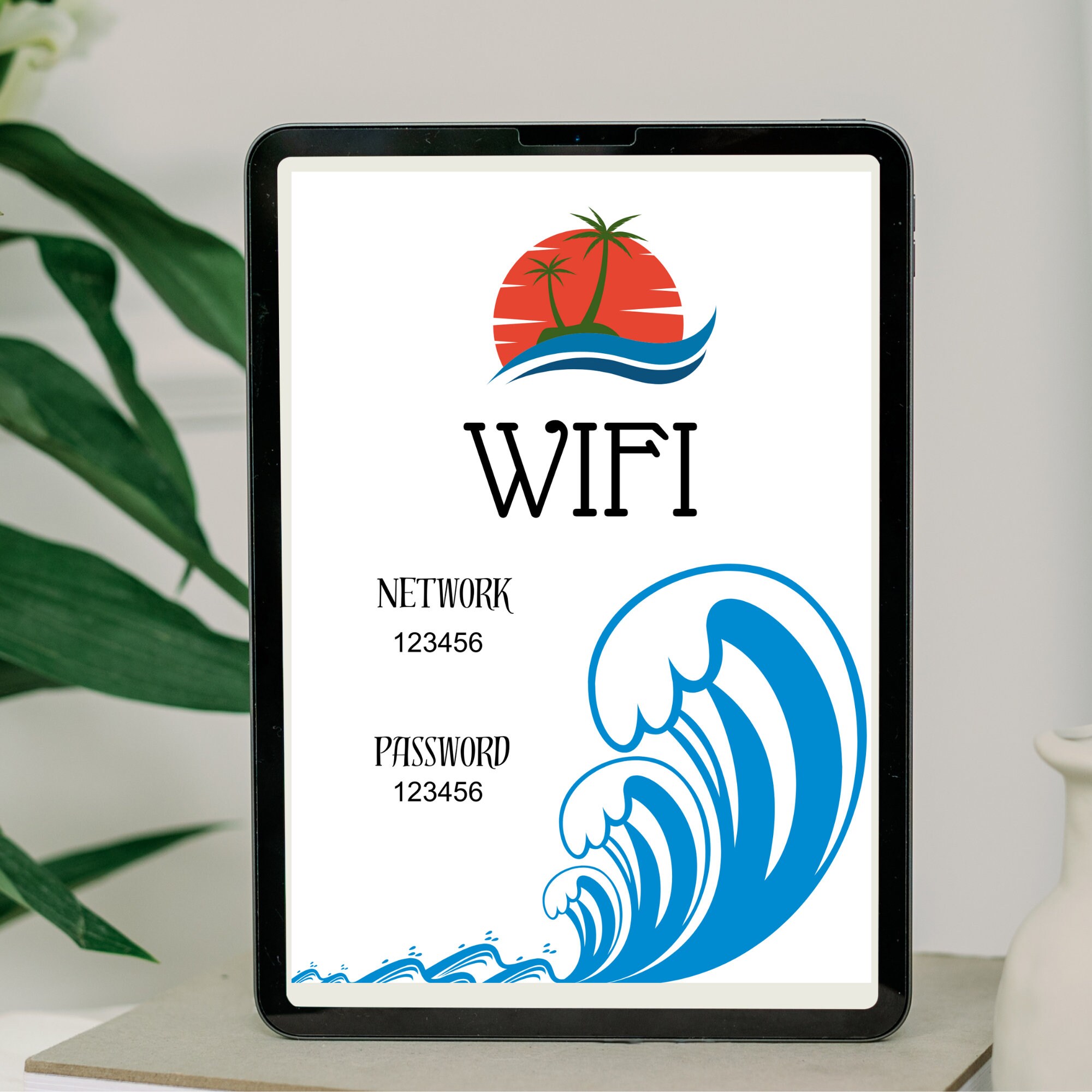 Wifi Password Sign, Printable Wifi Sign, Editable Texts, Instant ...