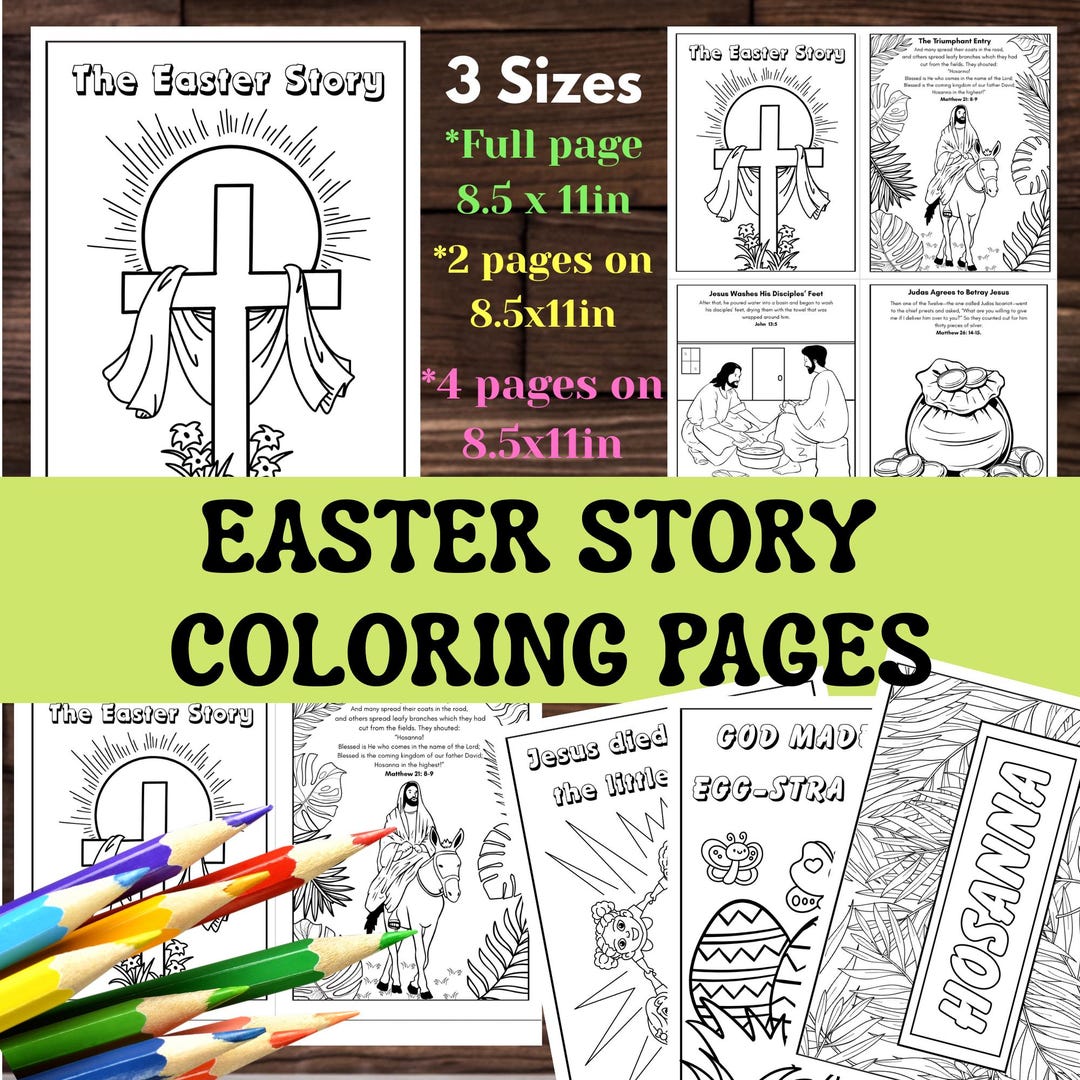Easter Coloring Pages, Easter Activities for Kids, Easter, Easter Bible ...