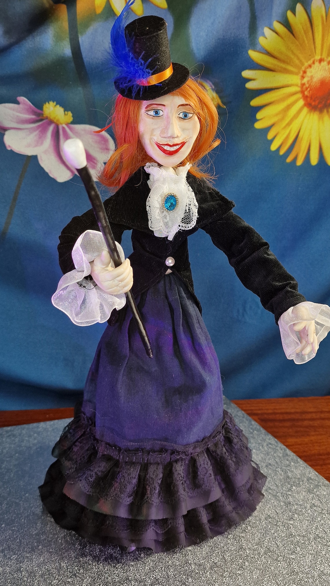 OOAK Art Doll,handmade Polymer Clay Doll,collectible Doll,redhead Girl ...