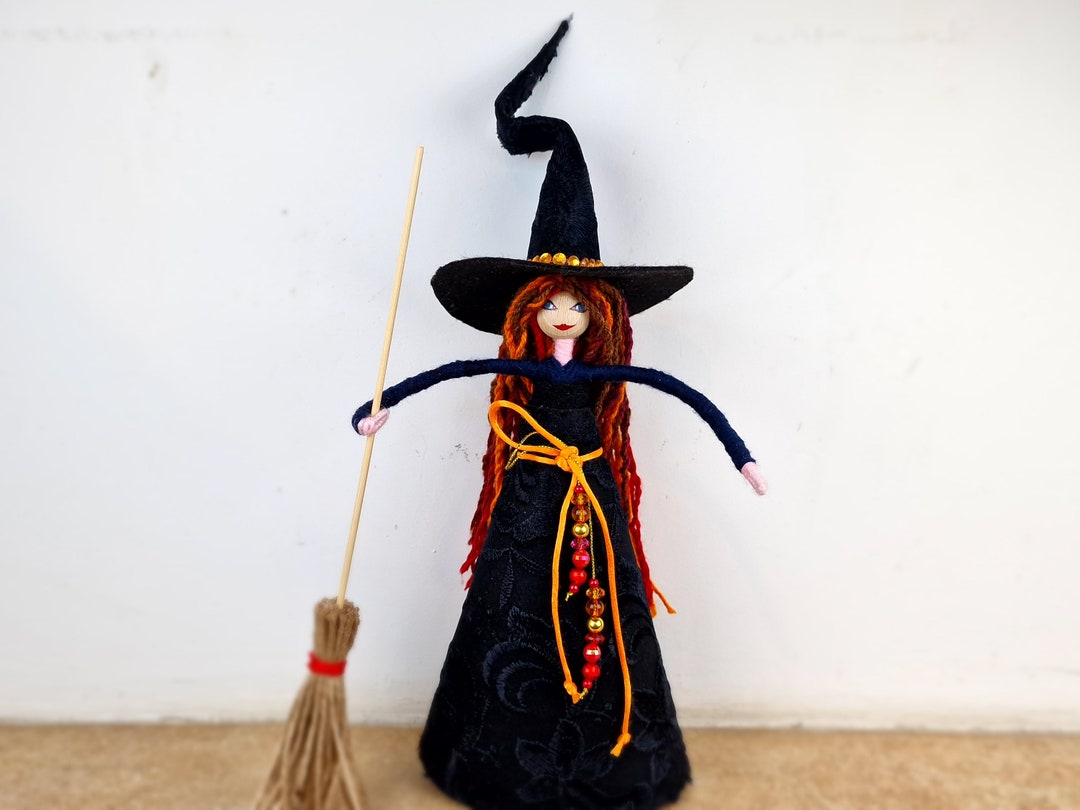 Halloween Witch, Witch Doll, Handmade Witch Doll,kitchen Witch Doll ...