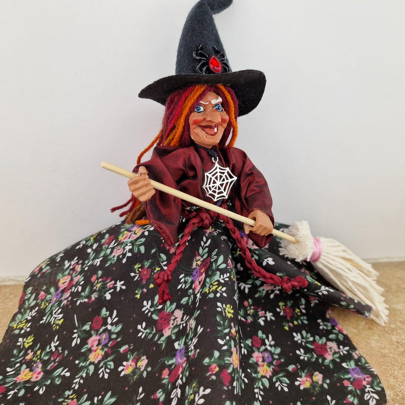 Kitchen WITCH Doll, Magic Witch, Hanging Witch for Halloween, Witch Hat ...