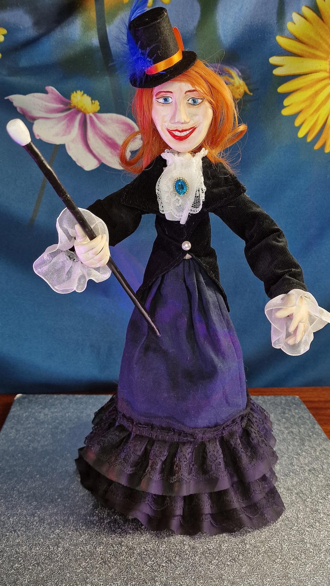 OOAK Art Doll,handmade Polymer Clay Doll,collectible Doll,redhead Girl ...