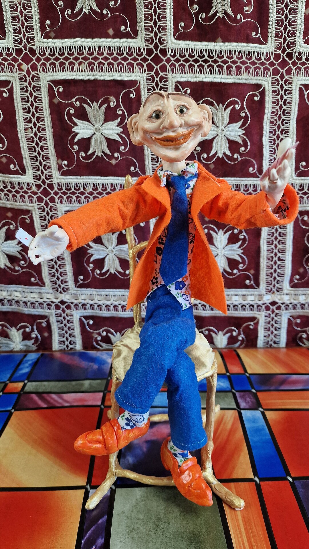 OOAK Art Doll, Gambler,poker Player,fortune of Luck, Handmade Doll ...
