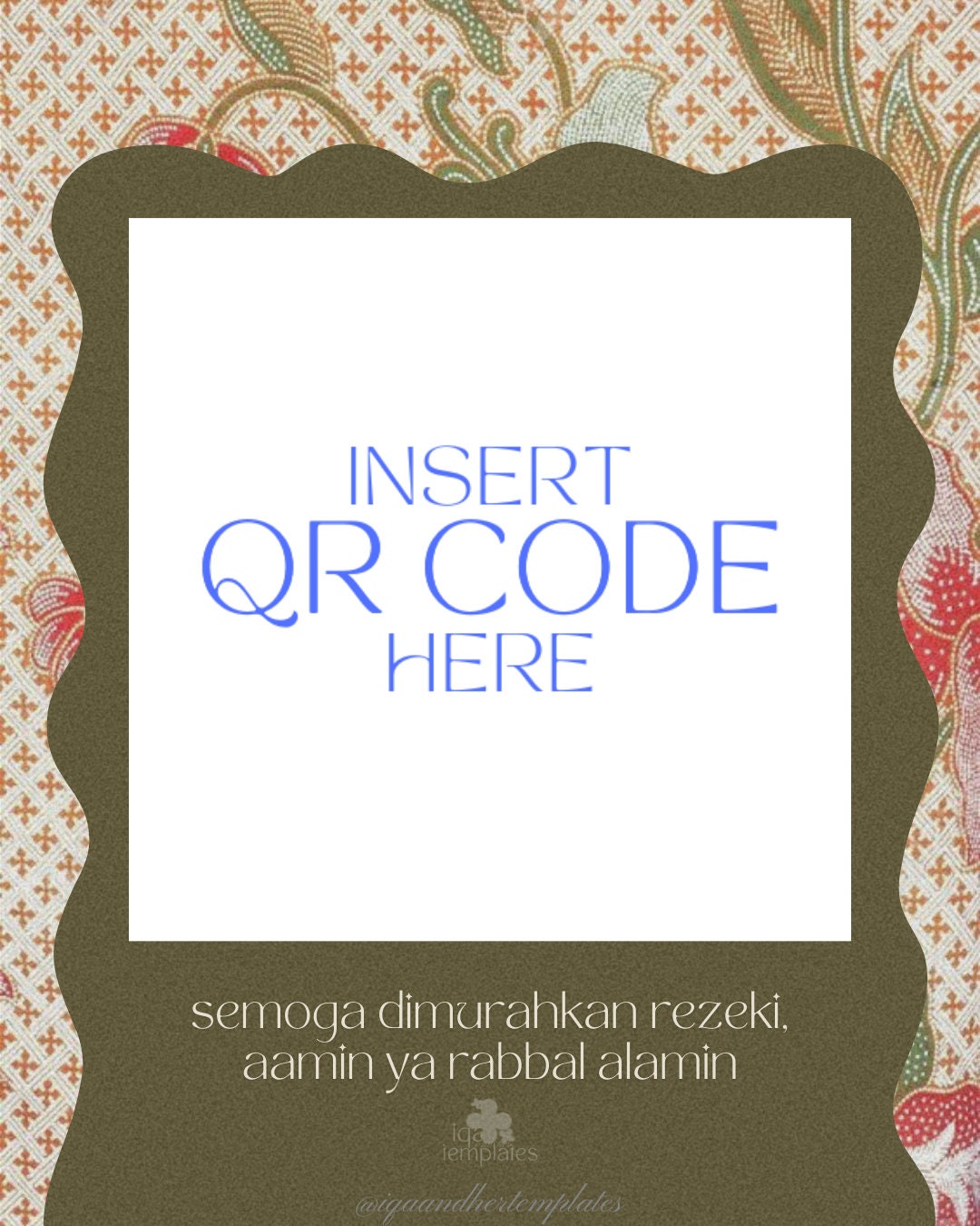 Arjuna Kad Raya CANVA FREE TEMPLATE - Etsy