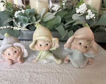 Set of 3 1940s Walker Pottery Pixies Elves by Jack Chipman California ...