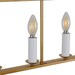 5-light Gold Linear Chandelier, Modern Rectangle Dining Room Light ...