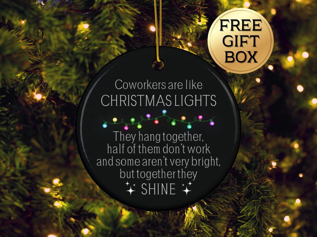 Coworker Christmas Ornament Funny Christmas Gift for Coworkers Funny ...