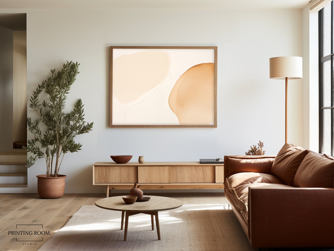 Modern Abstract Art, Neutral Wall Art, Digital Wall Art, Wall Decor ...