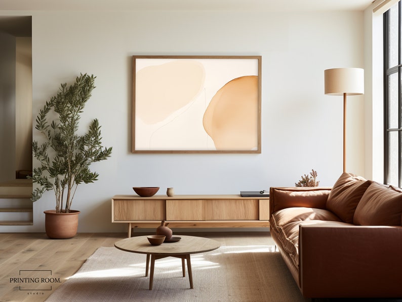 Modern Abstract Art, Neutral Wall Art, Digital Wall Art, Wall Decor ...