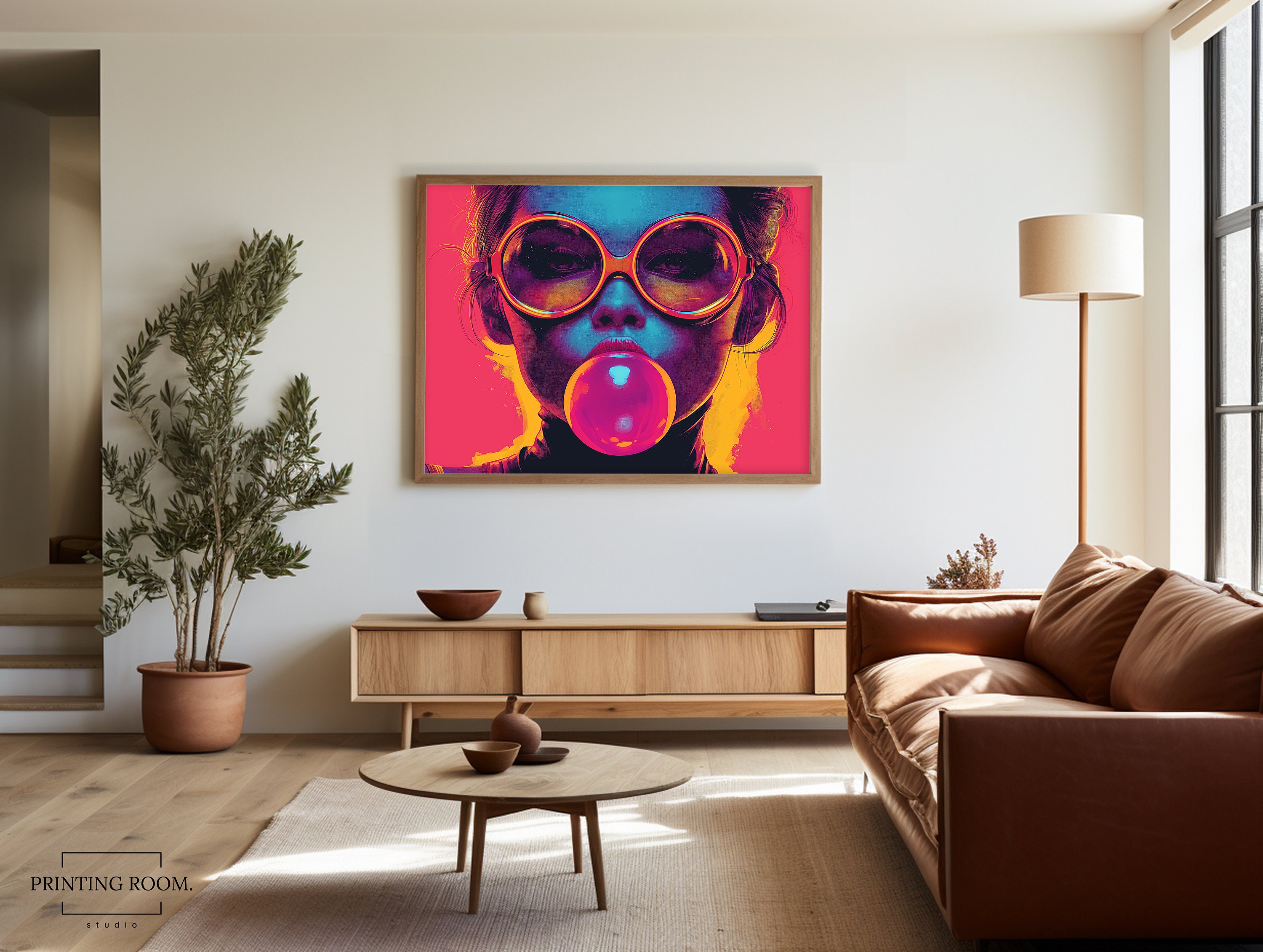 Modern Abstract Art, Pop Art, Colorful Modern Art, Geometric Art, Printable Wall Art, Digital ...