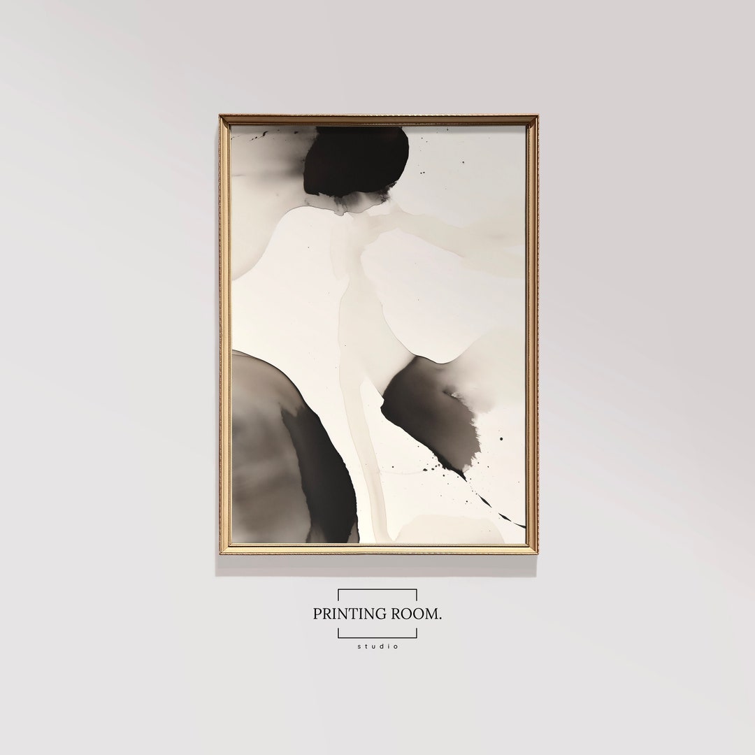 Modern Abstract Art, Neutral Wall Art, Digital Wall Art, Wall Decor ...