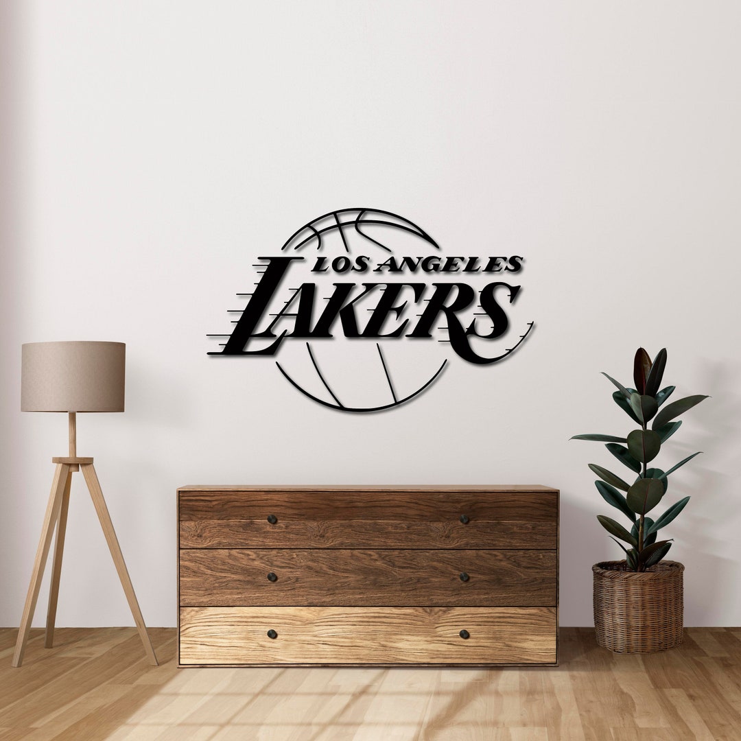 Los Angeles Lakers Wall Art, Unique Lakers Wall Decor for Game Room ...