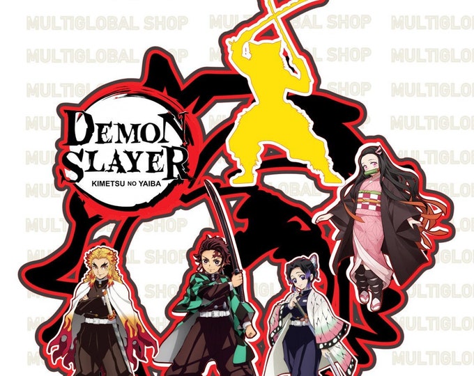 Demon Slayer Cake Topper/cake Decoration Cutting File / Digital File ...