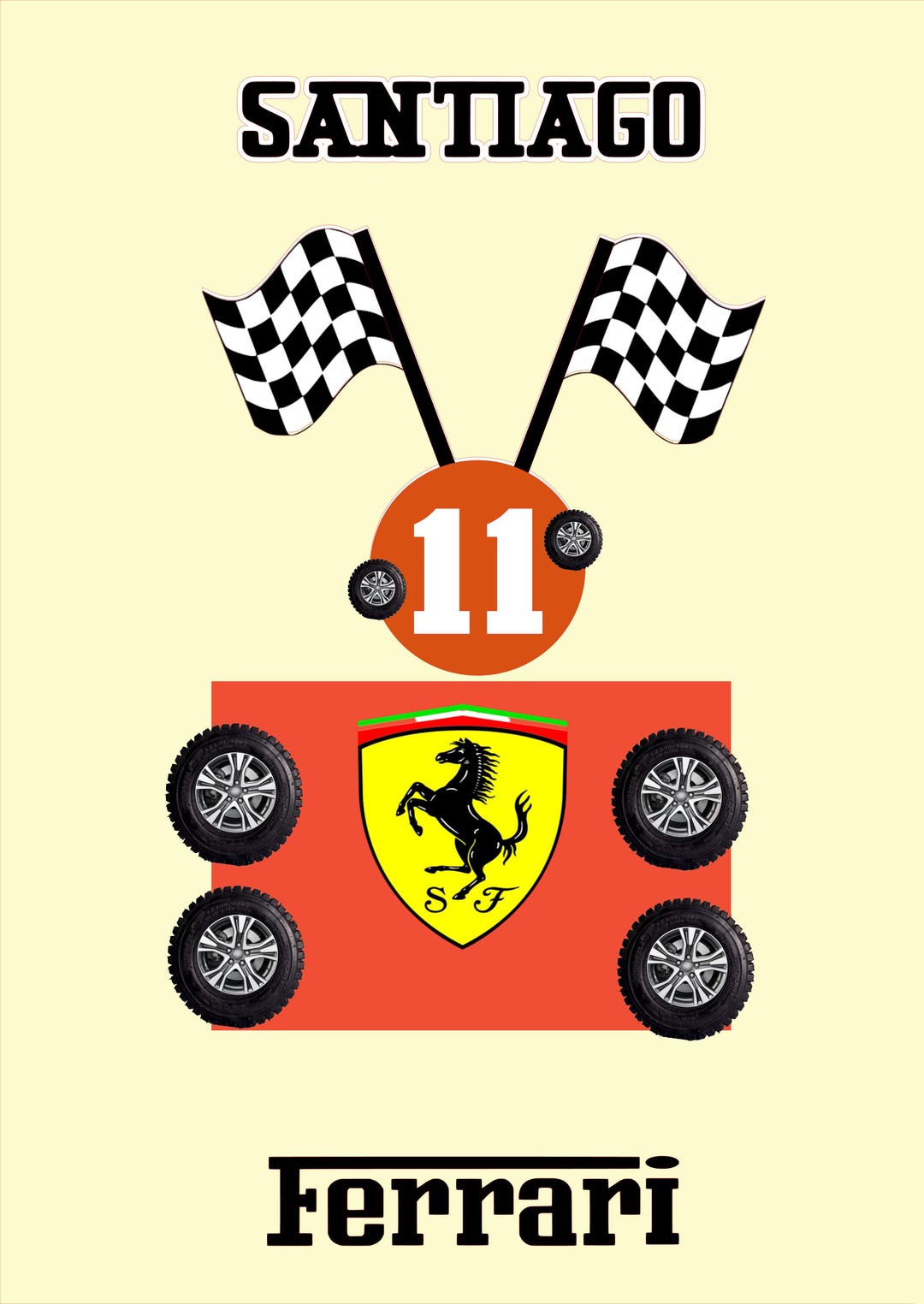 Ferrari Cake Topper/ .studio3 Digital File for Cameo Cutting Machine ...