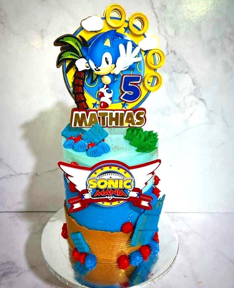 Sonic Cake Topper / Sonic Cake Topper / Digital .studio3 File for Cameo ...