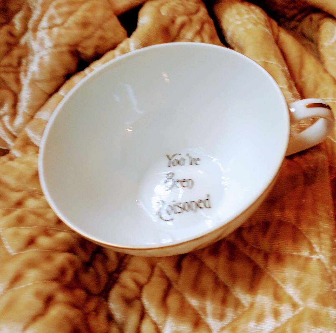 You've Been Poisoned Bye Tea Cup and Saucer Altered China Teacup Gift ...