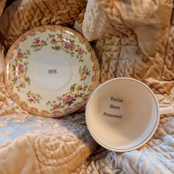 Youve Been Poisoned Bye Tea Cup - Etsy