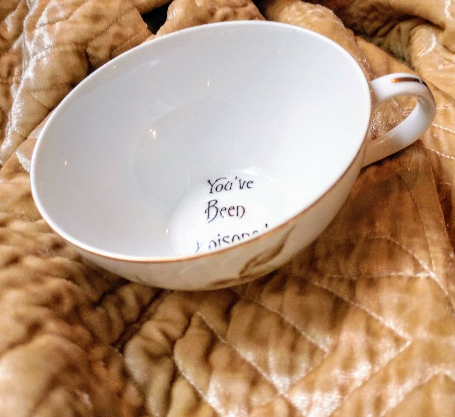 You've Been Poisoned Bye Tea Cup and Saucer Altered China Teacup Gift ...