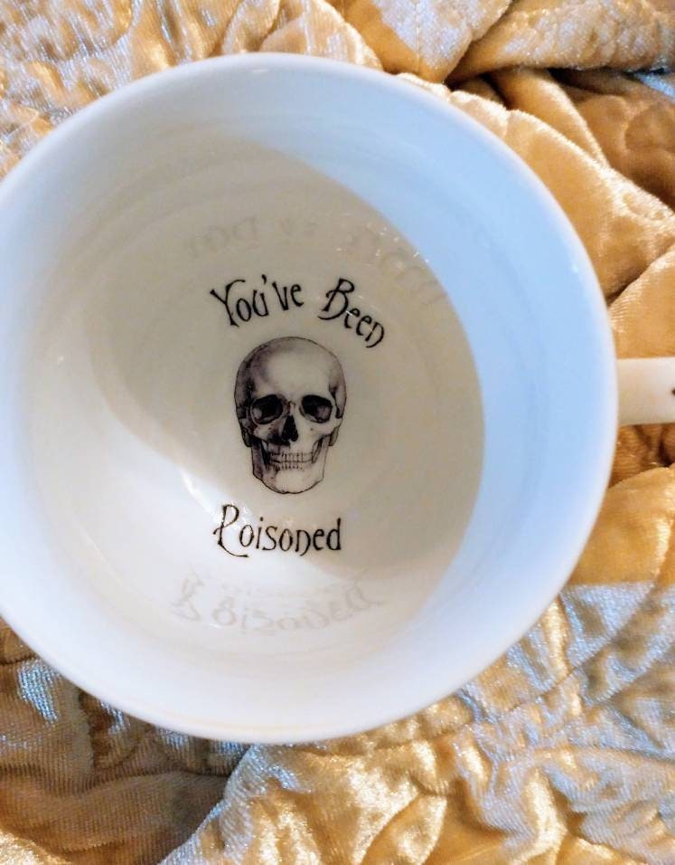 You've Been Poisoned Bye Tea Cup and Saucer Altered China Teacup Gift ...
