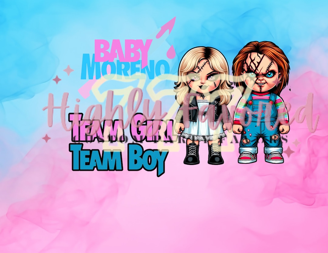 Bride of Chucky Baby Shower Gender Reveal Party Favors - Etsy