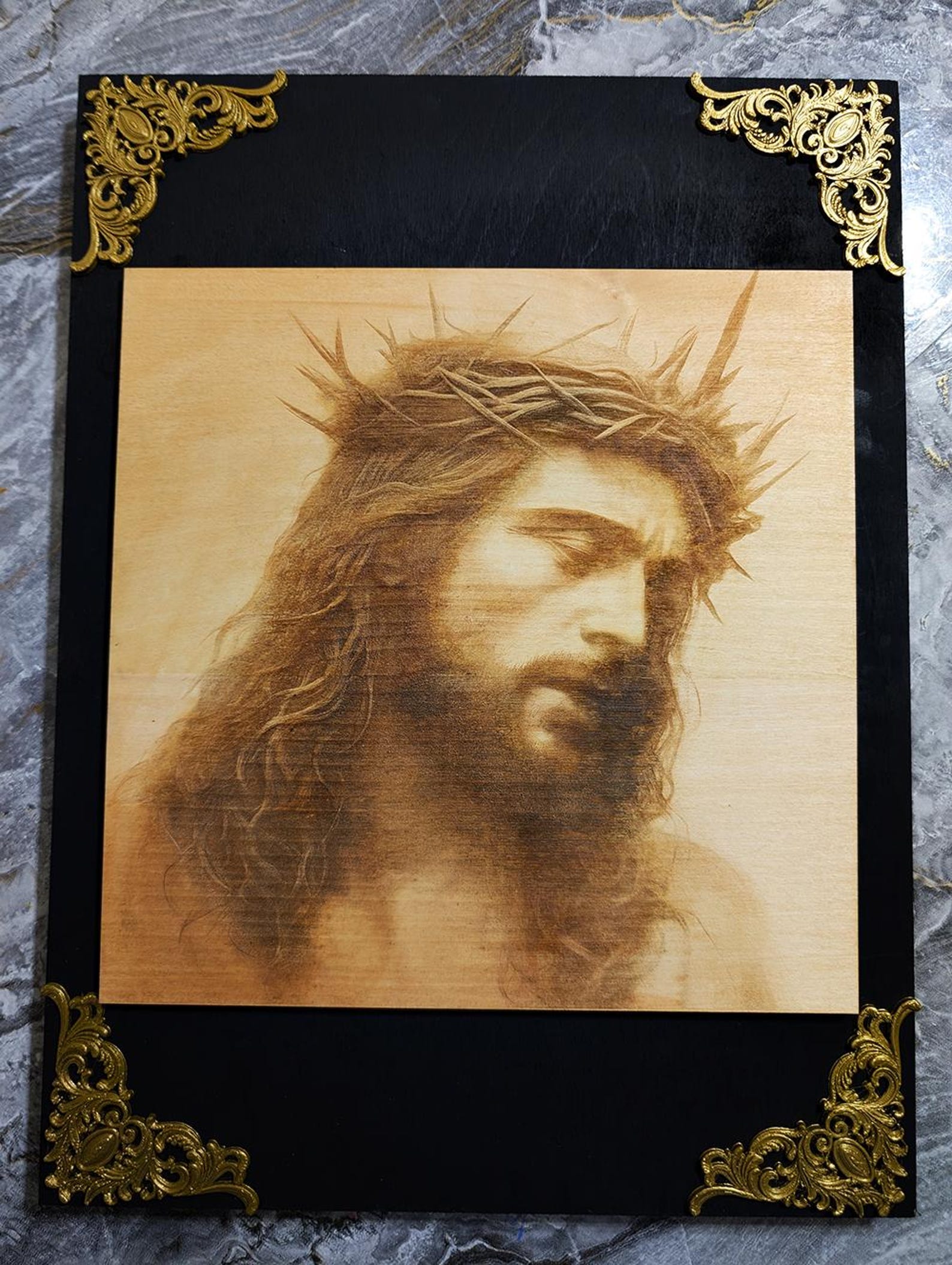 Jesus Christ - Laser Engraved Wood Art - Etsy