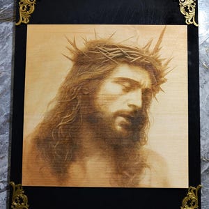Jesus Christ - Laser Engraved Wood Art - Etsy