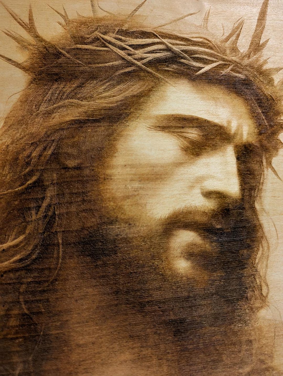 Jesus Christ - Laser Engraved Wood Art - Etsy