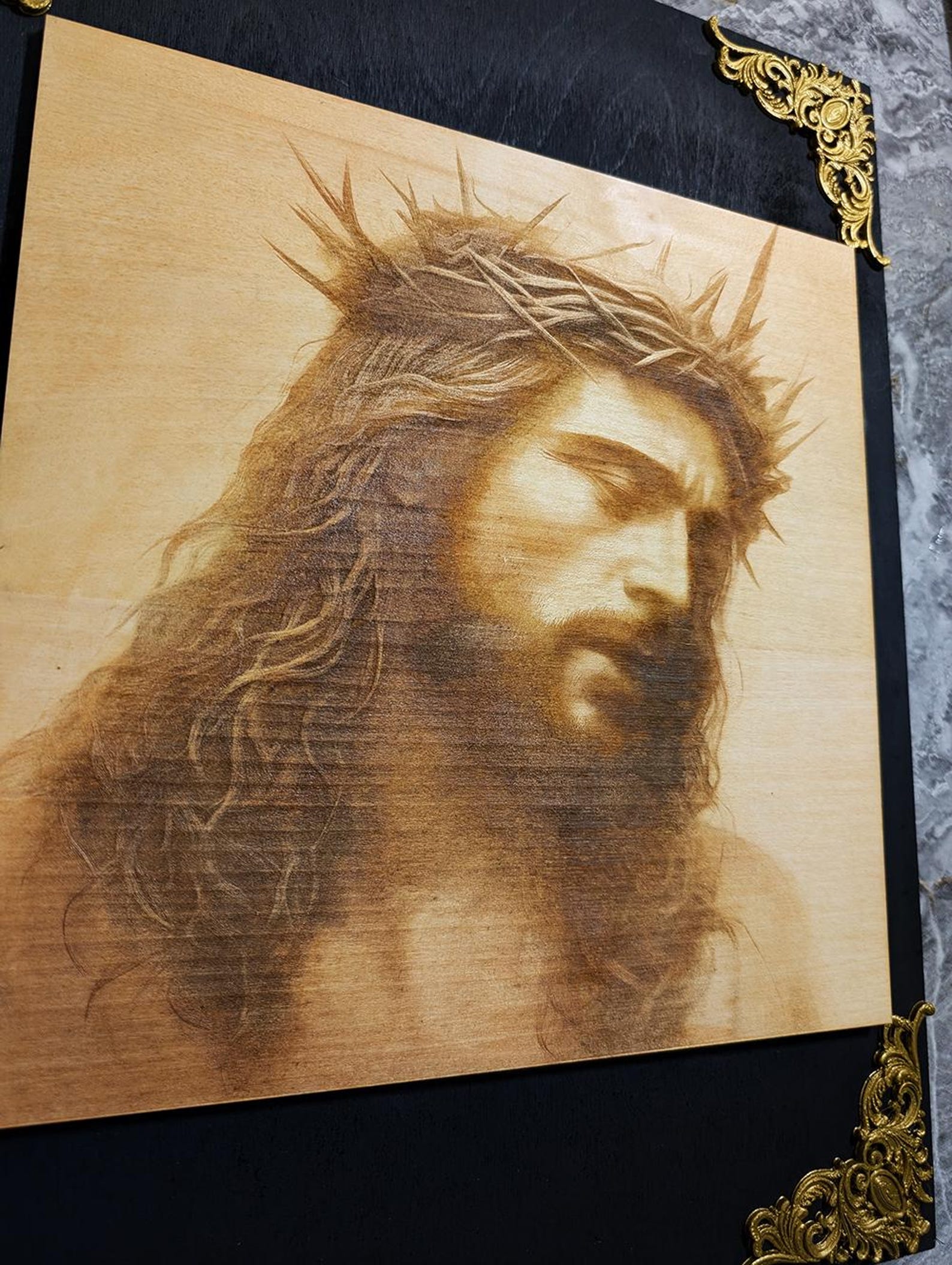 Jesus Christ - Laser Engraved Wood Art - Etsy