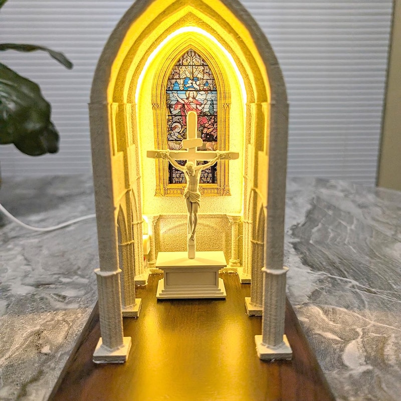 Stain Glass Church Mini - Etsy UK