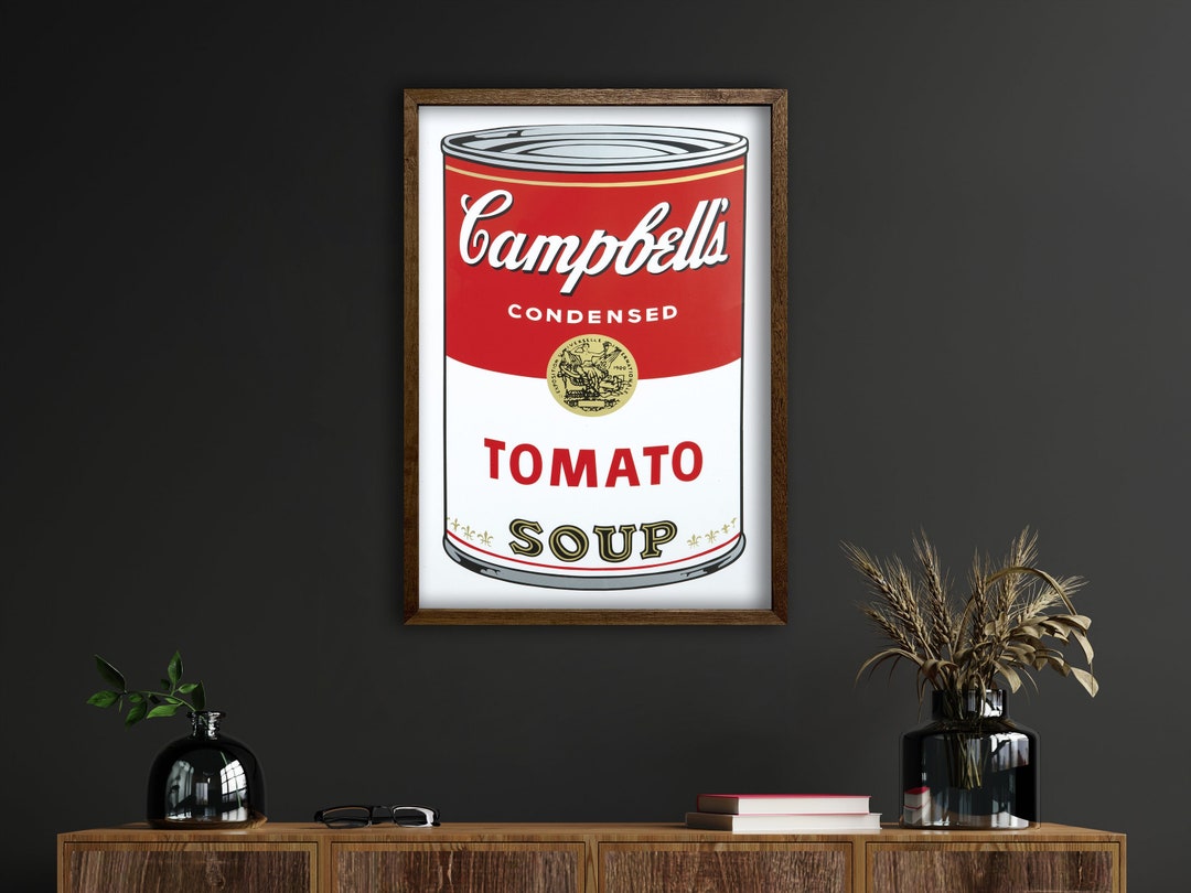 Andy Warhol Tomato Soup Pop Art Poster, Andy Warhol Tomato Soup Print ...