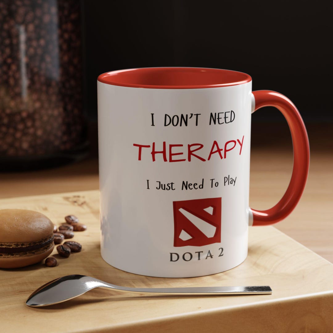Dota 2 Therapy Coffee Mug - Gamer Gift, Fun Mug, Unique Cup, Gaming ...