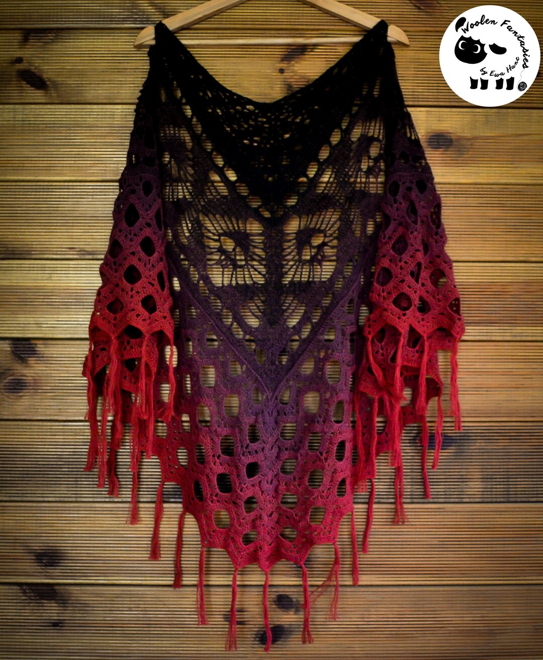 Original Crochet Scarf, Scary Scarf - Etsy