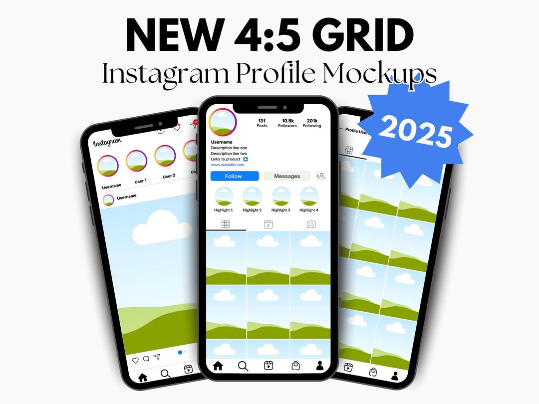 Instagram Post Mockup, Instagram Profile Editable Canva Templates ...