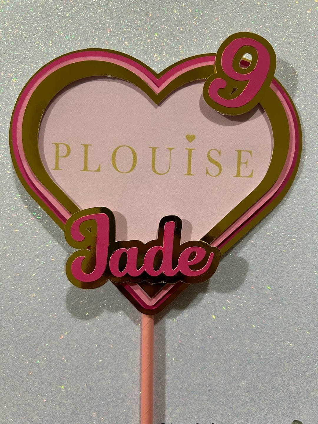 Plouise Cake Topper, Birthday, Party,celebration - Etsy