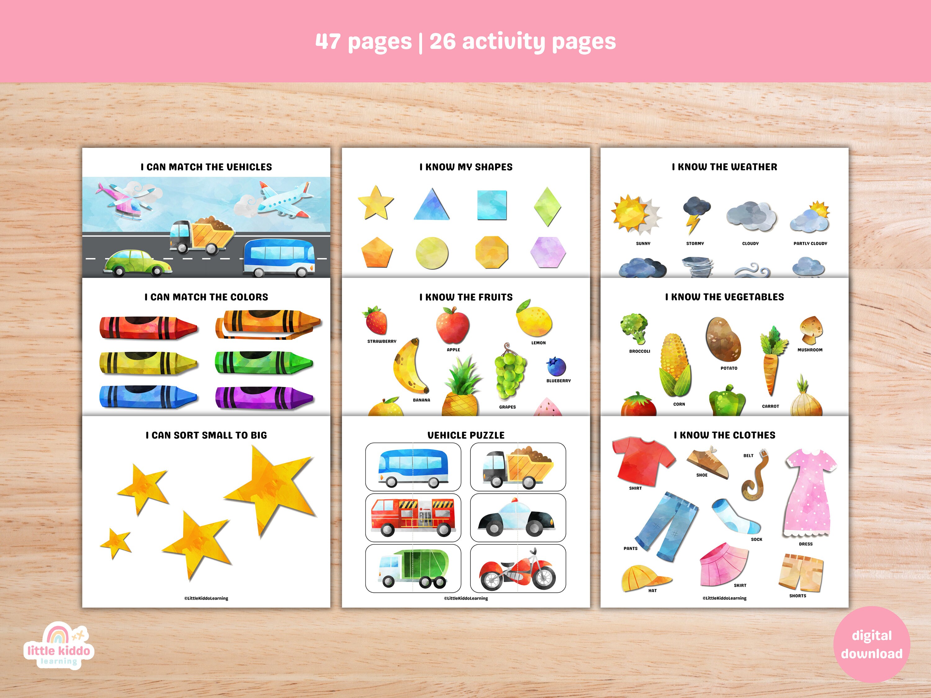Toddler Busy Book, Expanded Version, Preschool Printable, Busy Book ...
