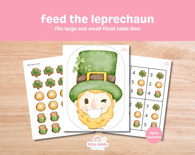 St Patrick's Day Letter Sorting Flisat Insert (digital Download) - Etsy ...