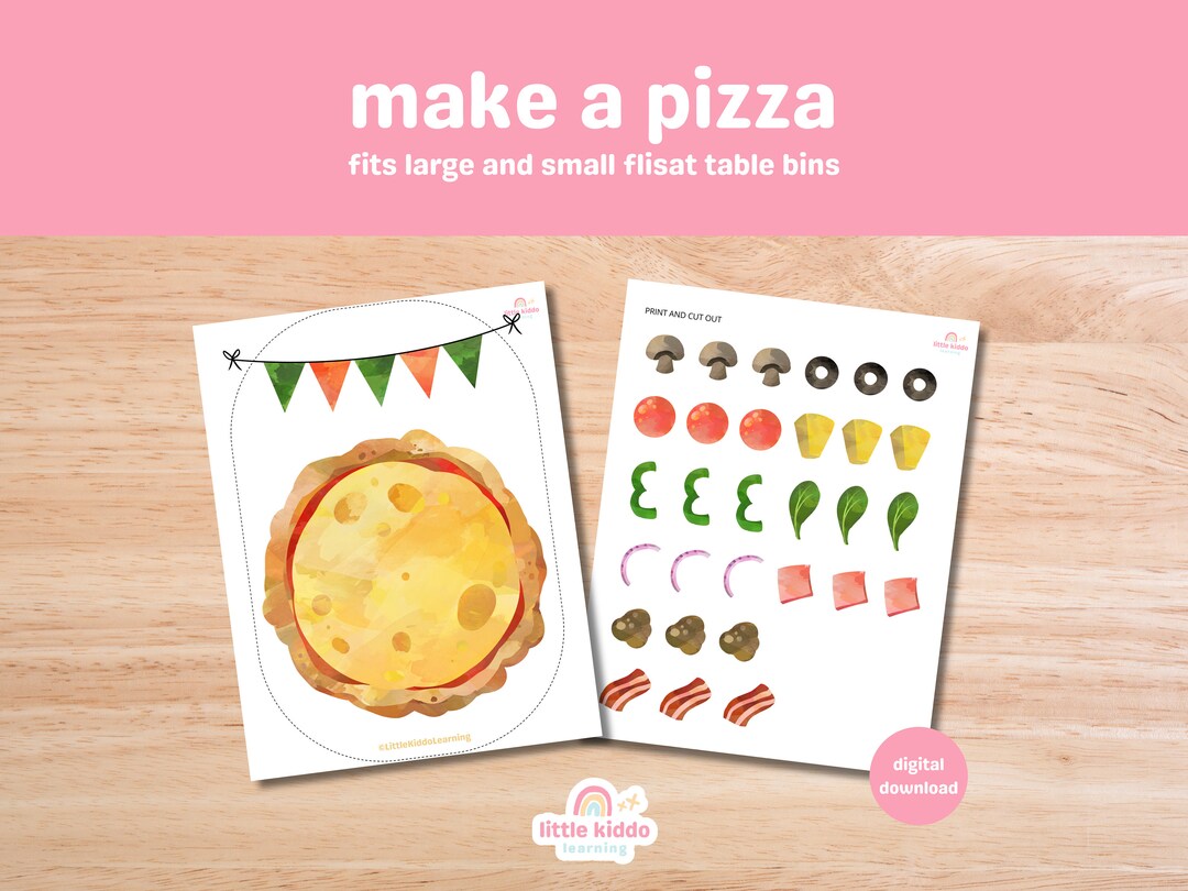 Make a Pizza, Cooking, Pretend Play Flisat, Flisat Table, Flisat Insert ...