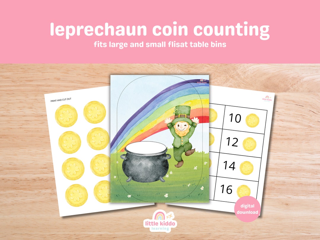 Leprechaun Coin Counting, St Patrick's Day, St Paddy's Day, Flisat ...