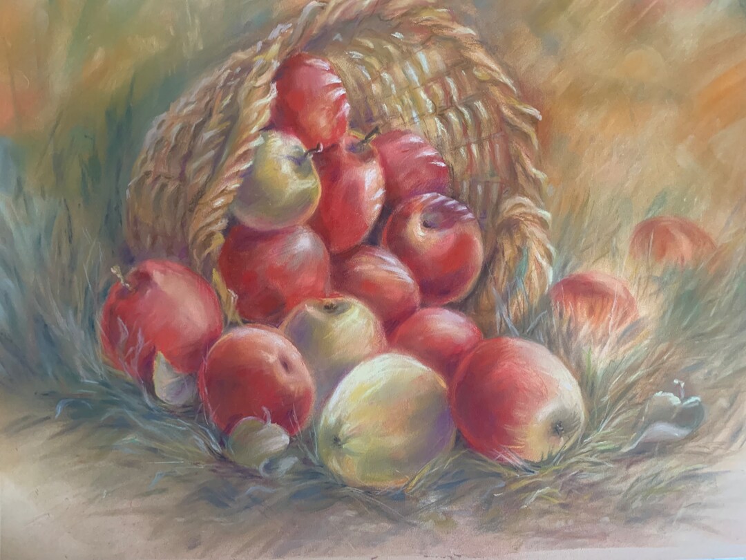 Original Still Life Pastel Painting "sun Kiss" Size 30 X 40 Cm | 11.81 ...